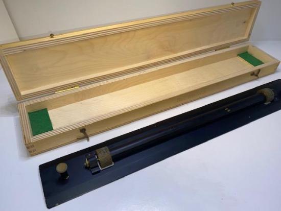 Excellent Vintage Solid Brass 18" Rolling Rule Ruler from Military ...