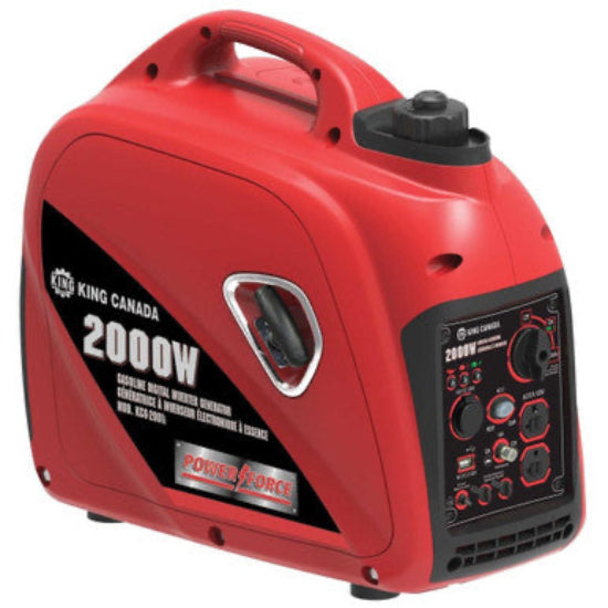 King Canada KCG-2001I - 2000W Gasoline Digital Inverter Generator NO S