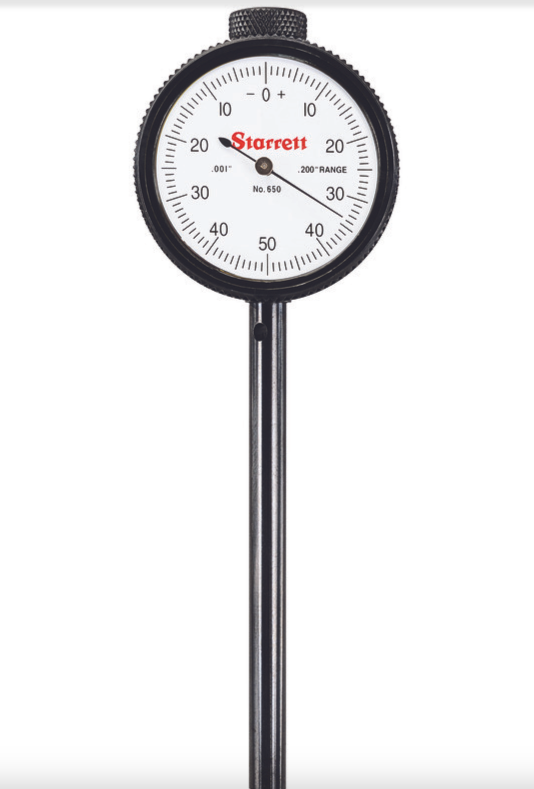 Starrett 650B5 Back Plunger DIAL INDICATOR .001" Grad. with DEEP HOLE ...