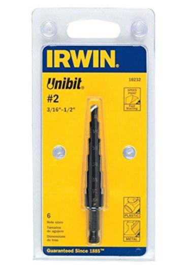 New Old Stock IRWIN Unibit #2 HSS made in USA 10232 Step Drill Bit, 3/ ...