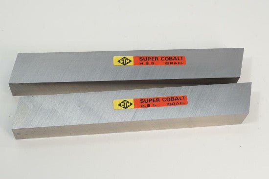 2 ETM Made in Israel Super Cobalt HSS 5/8" x 4-1/2" Square Lathe Cutte